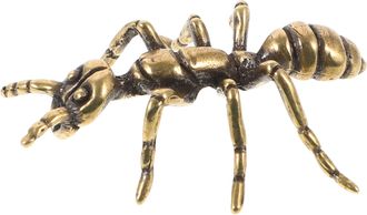 SOLUSTRE Kupfer Ameisenfigur Metall Skulptur f&uuml;r Garten Innenr&auml;ume Wetterfeste f&uuml;r Wohnzimmer Au&szlig;enbereich Einzigartiges f&uuml;r Ameisenliebhaber