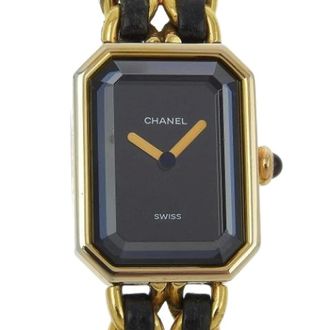 Chanel Montre Vintage en M&eacute;tal Pre-owned - Femme - Pre-owned - Noir - Taille: ONE Size