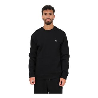 Lacoste Schwarzer Pullover im Krokodil-Stil - - Sweatshirts & Hoodies - Herren - Schwarzk - XL