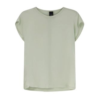 Pinko Pinko, Femme, Blouses et Chemises, Vert, Taille: 38 FR Blossom Silk Shirt