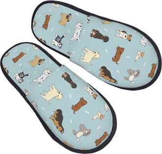 Generic Chaussons Femme Homme Chiot De Dessin Anim&eacute; Chaussons DInt&eacute;rieur Confort Doubl&eacute;es En Peluche Chaude Pantoufles, Pour Mariage, Hommes, Femmes, L