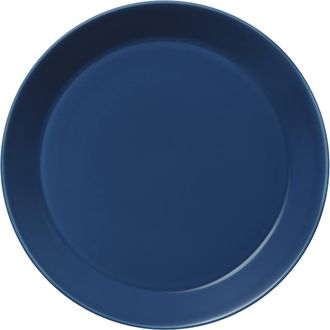 iittala Teema Teller aus Porzellan in der Farbe Vintage Blau mit einem Durchmesser von 26cm, Ma&szlig;e: 25,9cm x 25,9cm x 3,3cm, 1062243