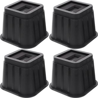 NUOBESTY 4 S&auml;tze M&ouml;bel Gummif&uuml;&szlig;e M&ouml;belpads rutschfest M&ouml;bel Erh&ouml;hung Schutz f&uuml;r Tisch Sofa Schrank Bett Stabile Fu&szlig;st&uuml;tzen Verhindern Kratzer Einfache Montage 