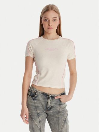 Guess T-Shirt W6RI39 KCBF1 &Eacute;cru Regular Fit