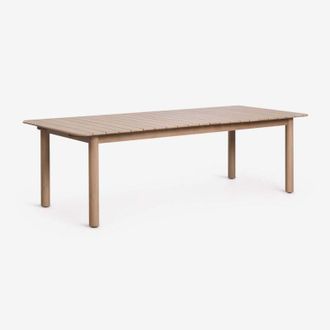 Sklum Rechteckiger ausziehbarer Esstisch 250-310x105 cm aus Akazienholz Duala Helles Akazienbraun