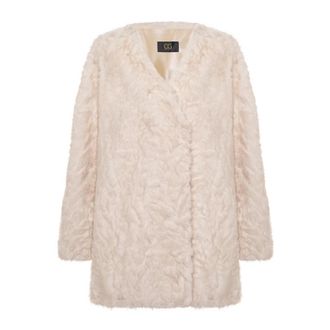Cesare Gaspari Faux Fur Shearling Jackets - - Jackets - Damen - Beige - M