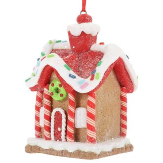 BESPORTBLE Weihnachtsminiaturhaus aus Polymer Ton Kleine Tischdekoration Festliches Minihaus f&uuml;r Zuhause B&uuml;ro und Party