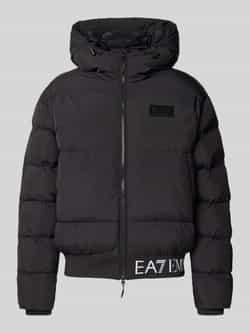 Emporio Armani Steppjacke mit elastischem Logo-Bund