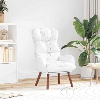 vidaXL Fauteuil relaxant Blanc 69 x 74 x 93 cm Faux cuir Vidaxl