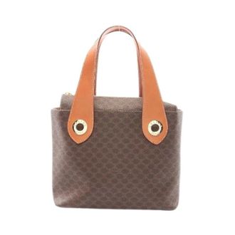 Celine Sac &agrave; main Pre-owned Macadam en toile enduite - Femme - Pre-owned - Brun - Taille: ONE Size