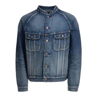 Nonnative Jeansjacke mit Stehkragen - - Jackets - Herren - Blau - XL