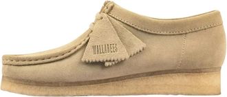 Clarks Femme, Chaussures, Beige, Taille: 39 1/2 EU Wallabee Maple Suede