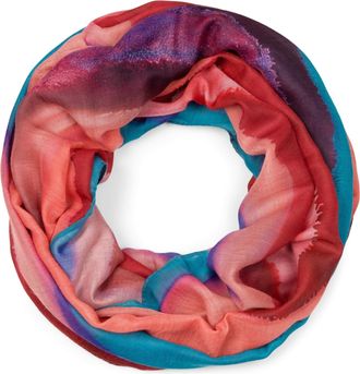 styleBREAKER Schlauchschal Bunter Loop Aquarell Farbverlauf Streifen