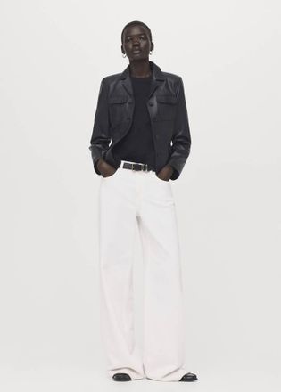 Mango T-shirt coton manches courtes noir - Femme - XXS - MANGO