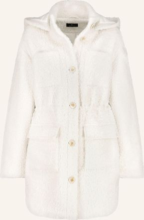 Monari Monari Boucl&eacute;-Jacke weiss