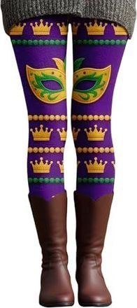 Generic Legging pour femme - Coupe ajust&eacute;e - Tendance - Imprim&eacute; dHalloween - Legging de yoga - Legging de sport doubl&eacute; en tricot - Pantalon de sport pour femm