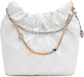Tory Burch Femme, Sacs, Blanc, Taille: ONE Size Sac bandouli&egrave;re souple matelass&eacute;