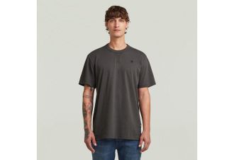 G-Star T-Shirt Nifous Rundhals, mit Rippeinsatz