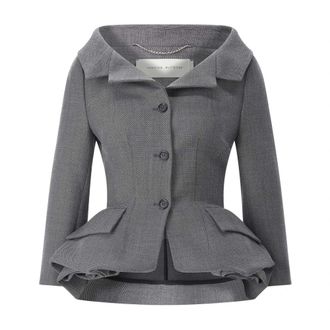 Magda Butrym Taillierter einreihiger Blazer - - Jackets - Damen - Grau - M