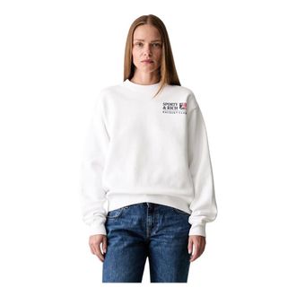 Sporty & Rich Damen, Sweatshirts & Hoodies, Wei&szlig;, SGr&ouml;&szlig;e