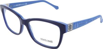 Roberto Cavalli Femme, Accessoires, Bleu, Taille: ONE Size Montures de lunettes en ac&eacute;tate