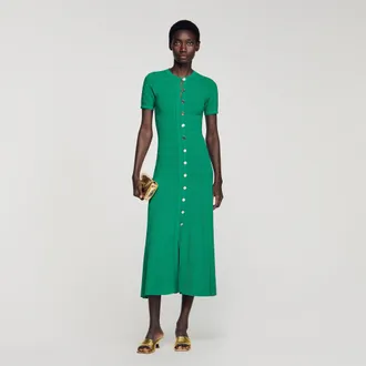 Sandro Langes Strickkleid