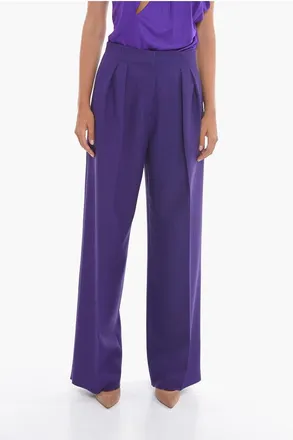 Super Blond Front-pleated Trousers with Wide-leg size 42