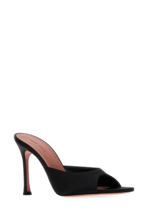Amina Muaddi Alexa Slipper Flat - Black