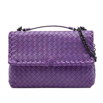 Bottega Veneta Pre-owned Olympia Schultertasche - - Pre-owned - Damen - Lila - ONE SIZE