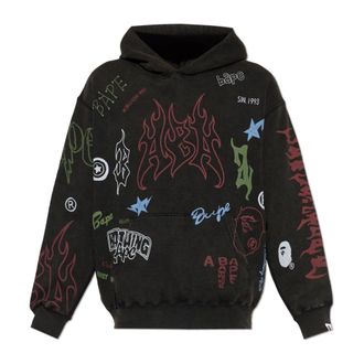 A Bathing Ape A Bathing Ape, Homme, Sweatshirts et sweats &agrave; capuche, Noir, Taille: S The Sweat &agrave; capuche