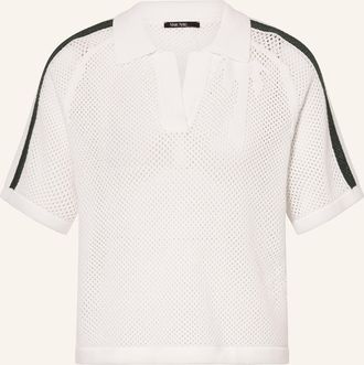 Marc Aurel Marc Aurel Strick-Poloshirt Mit Galonstreifen weiss