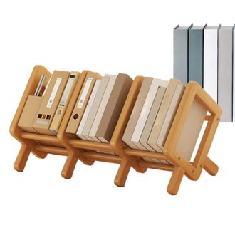 Generico Schreibtischregal - einziehbares Holz, Aufbewahrungsst&auml;nder, Tisch-Organizer, dekoratives f&uuml;r die Pr&auml;sentation von B&uuml;chern, verstellbar, platzsparend,