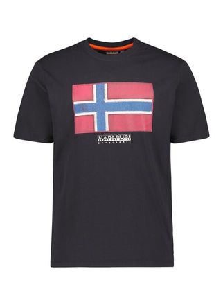Napapijri Herren T-Shirt wei&szlig; Baumwolle