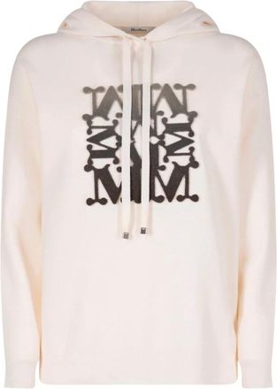 Max Mara Femme, Sweatshirts et sweats &agrave; capuche, Blanc, Taille: 42 FR Taddeo Sweat &agrave; capuche