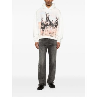 Represent Dog Print Sweatshirt - White