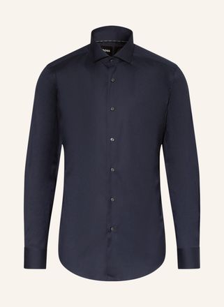 HUGO BOSS Jerseyhemd Hank Performance Slim Fit blau