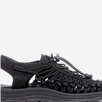 Keen Womens Sandals Uneek Leather Black Textile And Rubber