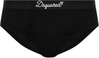 Dsquared2 Homme, Sous-v&ecirc;tements, Noir, Taille: 2XL Logo Briefs