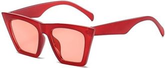 Generic Lunettes De Soleil Carr&eacute;es For Hommes, For Les Vacances, For D&eacute;placements En Plein Air, For Femmes, D&eacute;coratives(Red)