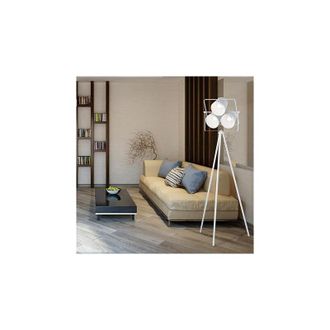 BOBOCHIC Bobochic - Lampadaire 3 projecteurs 40x20x152 cm en métal blanc
