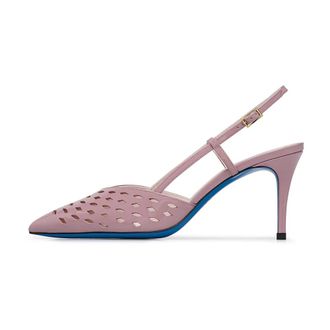 Loriblu Slingback-Design laser-geschnittenes geometrisches Muster in Lack-Wisteria - - Shoes - Damen - Rosa - 36 EU
