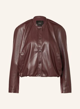 someday Someday Blouson Nairi In Lederoptik braun