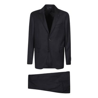 Lardini Einkn&ouml;pfiger Ikone Anzug - - Suits - Herren - Blau - 3XL