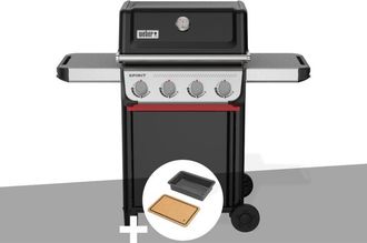 Weber Barbecue &agrave; gaz Spirit E-410 + Bac et planche &agrave; d&eacute;couper Works