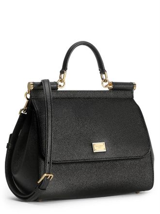 Dolce & Gabbana Womens Handbag Sicily Black Shoulder Bags