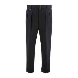 Paolo Pecora Homme, Pantalons, Noir, Taille: S Pantalon Coupe Classique