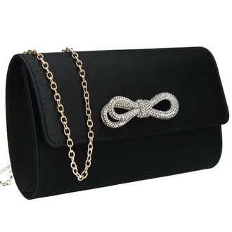 Swankyswans Damen Daphne Clutch-Tasche, Schwarz