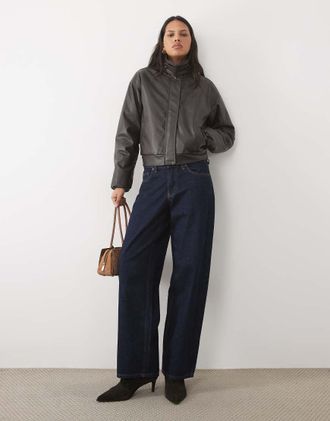 Threadbare veste &agrave; col chemin&eacute;e marron