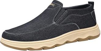 Generic Chaussures de sport d&eacute;contract&eacute;es pour homme - Couleur unie - Printemps et automne - Respirantes et douces - Bateaux de cowboy, gris, 39 1/3 EU