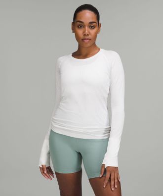 lululemon Haut manches longues Swiftly Tech 2.0 Longueur hanche pour Femmes - Blanc - Taille 12